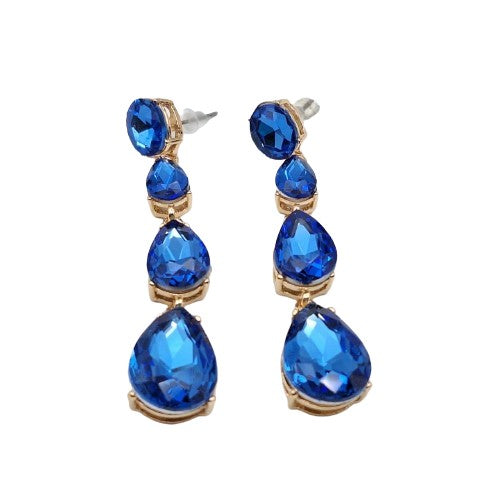 Aro azul largo 6 cm Bisutería – Marró Joyas